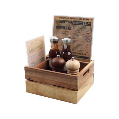 T&G Baroque Wooden Menu Caddy